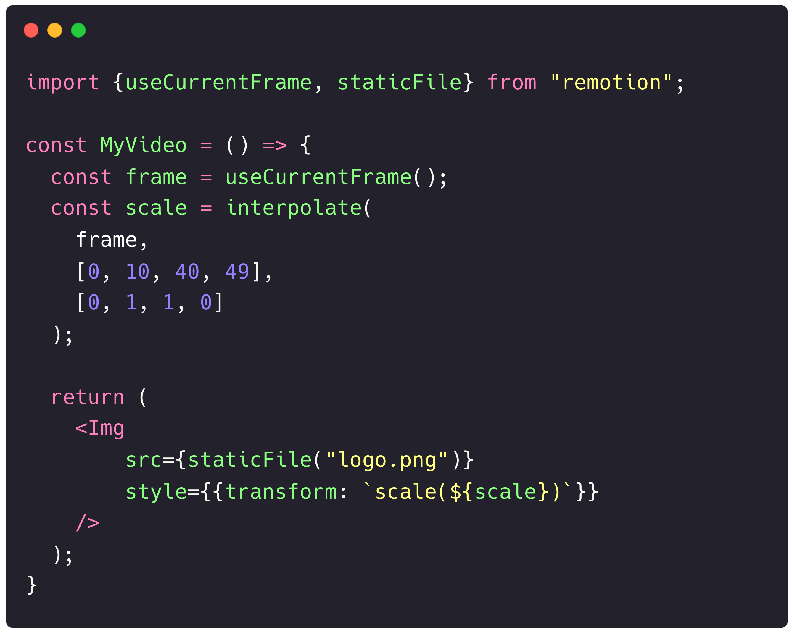 Remotion | Make videos programmatically